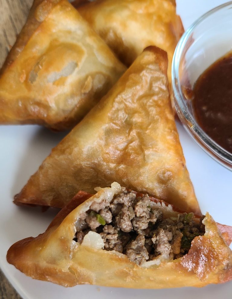 Spicy Beef Samosa - Spoonful of Scrumptious