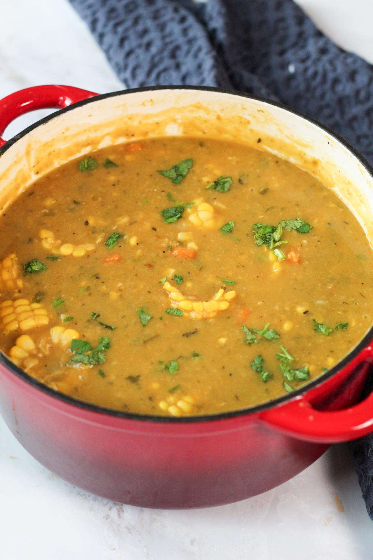 Trinidad Corn Soup - Spoonful of Scrumptious