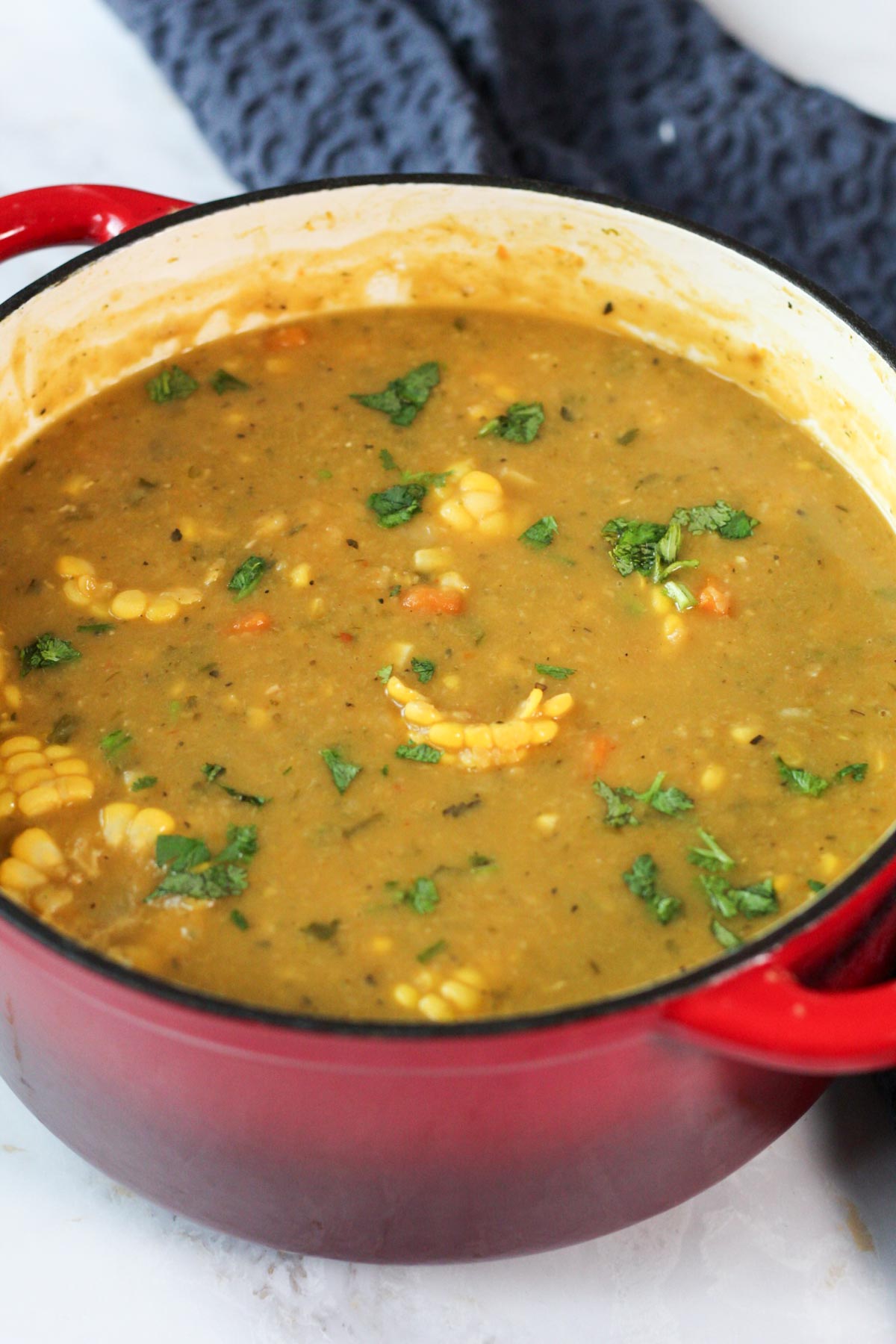 Trinidad Corn Soup - Spoonful of Scrumptious