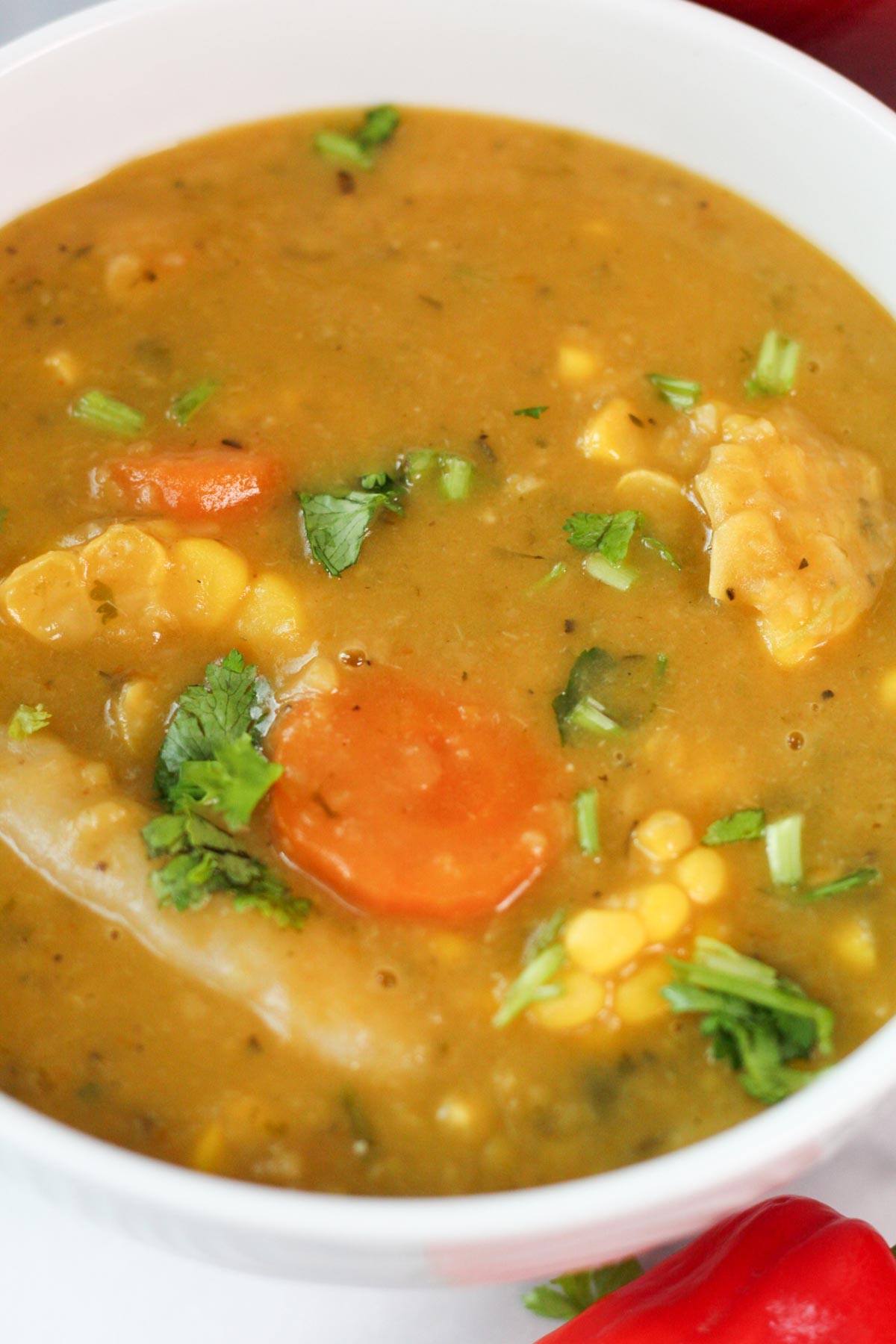 Trinidad Corn Soup - Spoonful of Scrumptious