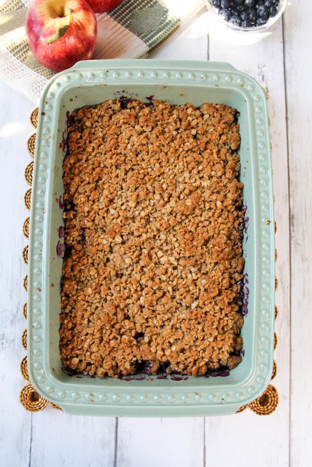 Blueberry Apple Crisp - Spoonful of Scrumptious
